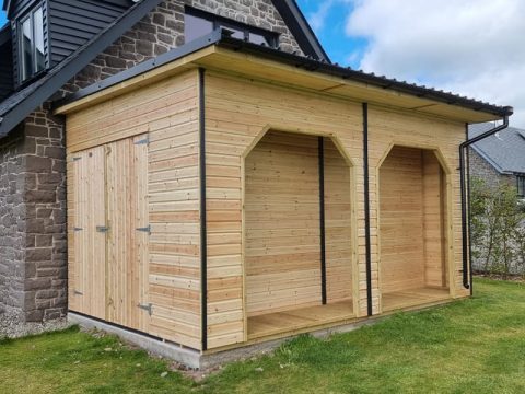 Combination buildings | Shed combined greenhouse & summerhouse